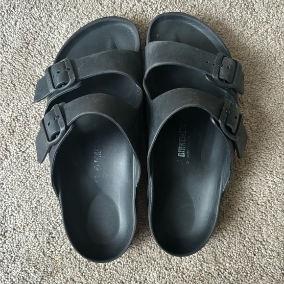 Birkenstock | Shoes | Black Rubber Birkenstocks | Poshmark